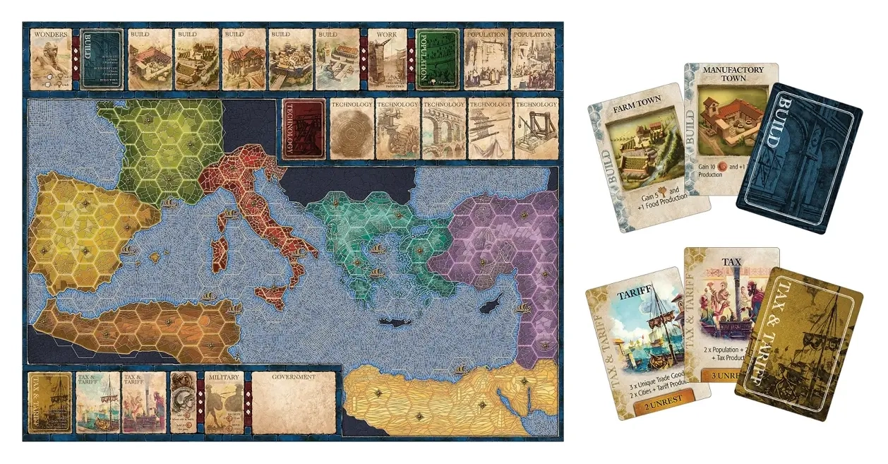 Mosaic - Eine Geschichte der Zivilisation - Brettspiel von Forbidden ...
