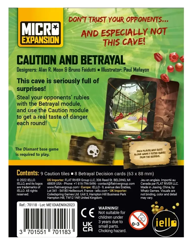 Diamant – Caution and Betrayal - Expansion - EN von iello online kaufen