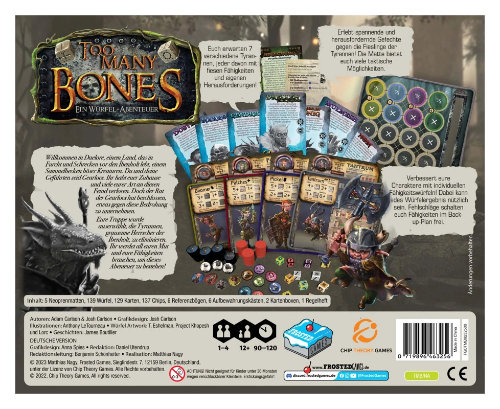 Too Many Bones - 2. Auflage - DE - spielezar.ch